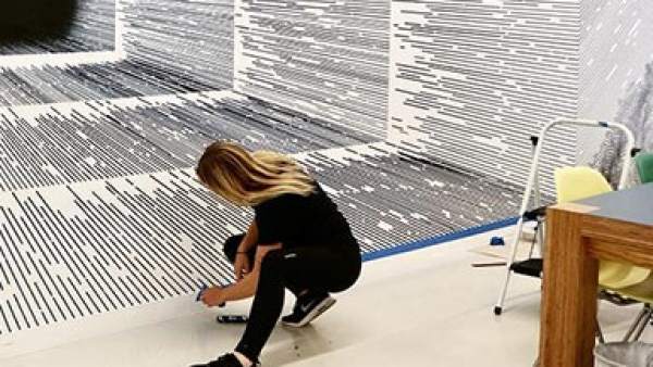 Foto: Líneas convertidas en arte | La artista que convierte simples ...