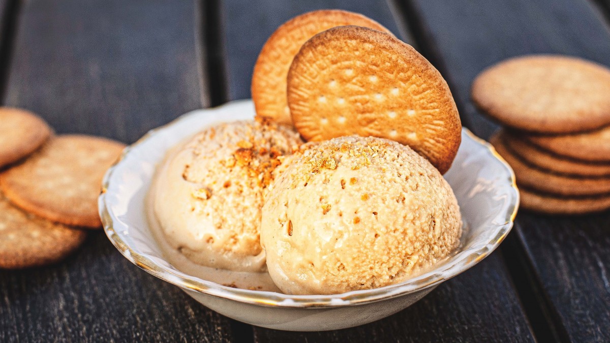 Receta de helado casero de galletas María